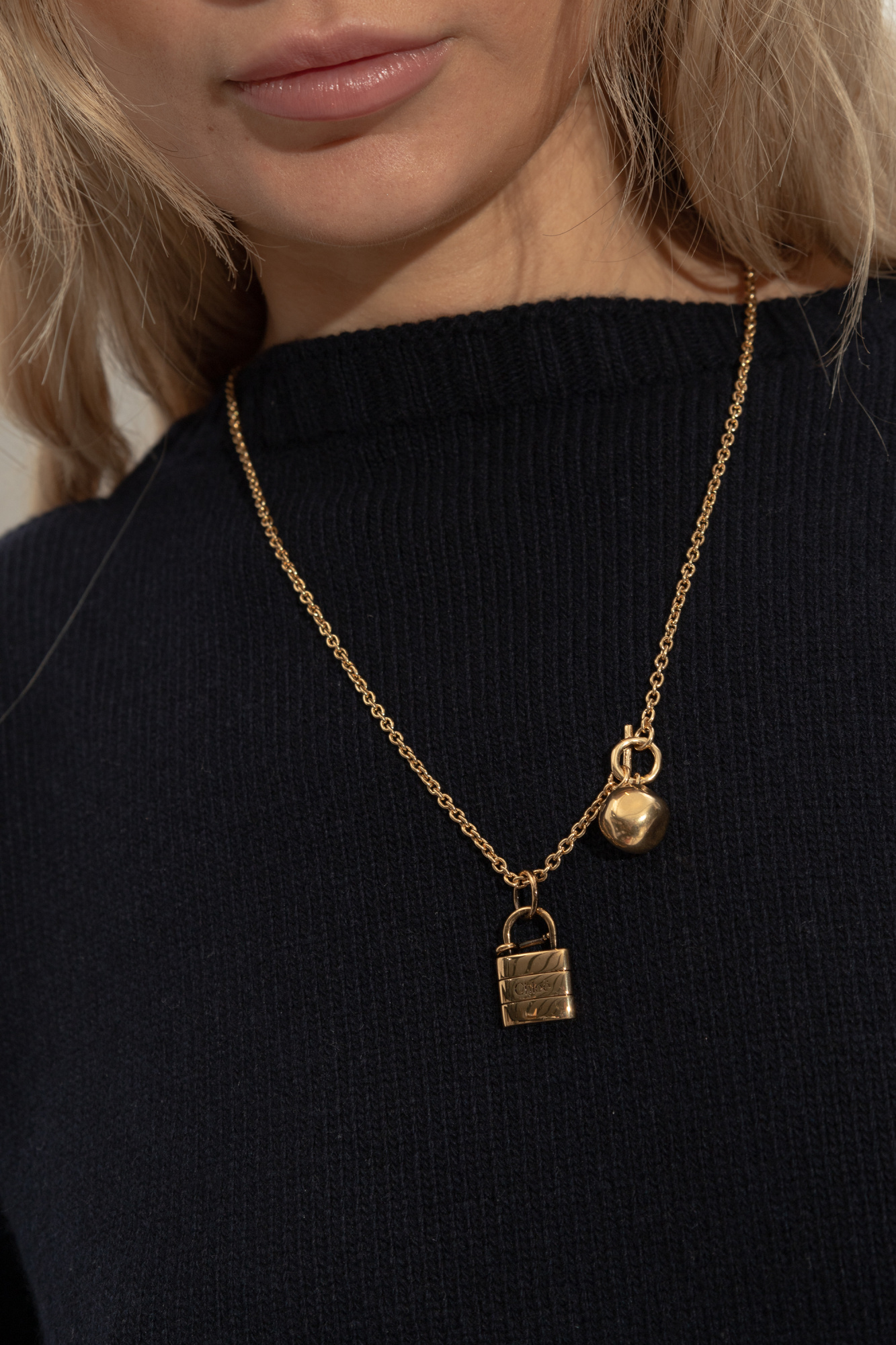 Chloé Pendant in the shape of a padlock | Women's Jewelery | Vitkac