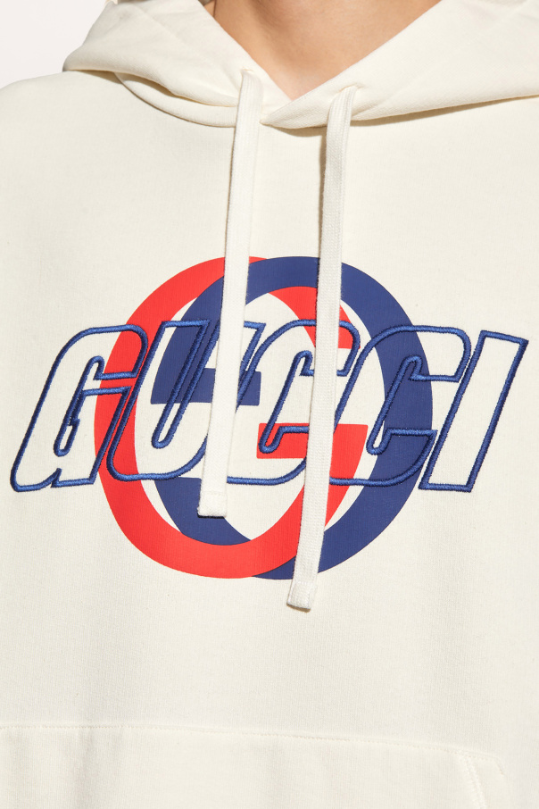 Biały Bluza z kapturem Gucci - Vitkac Polska