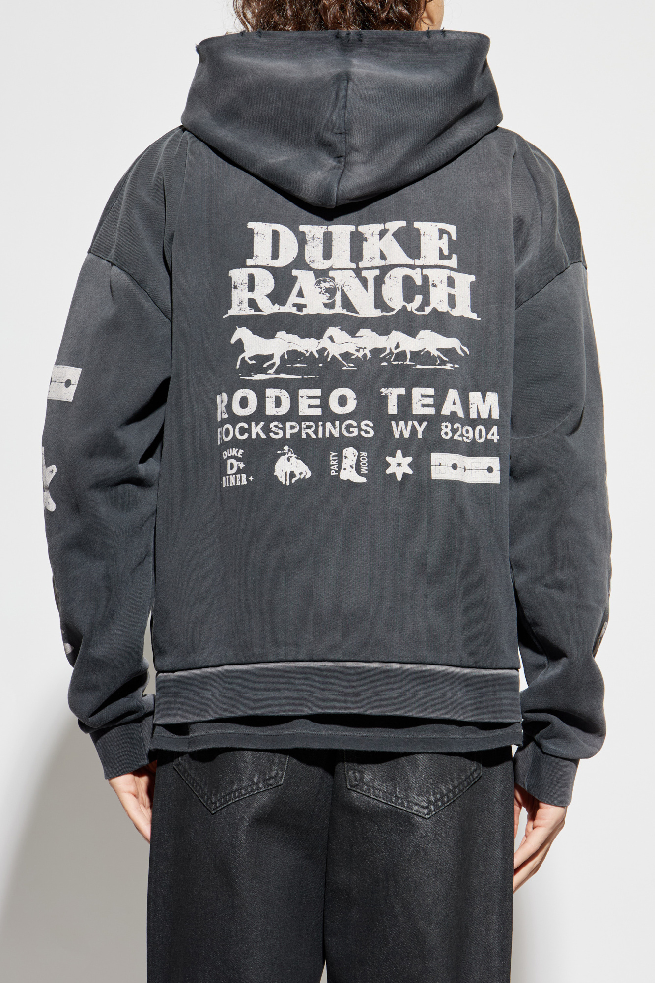 Grey Sweatshirt with logo DUKE & DEXTER - Vitkac GB