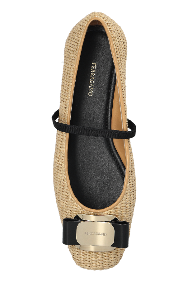 FERRAGAMO Ballet flats with a bow | Women's | Vitkac