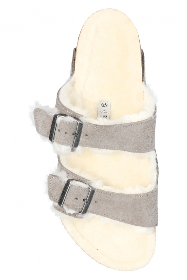 Grey ‘Arizona Shearling’ slides Birkenstock - Vitkac GB