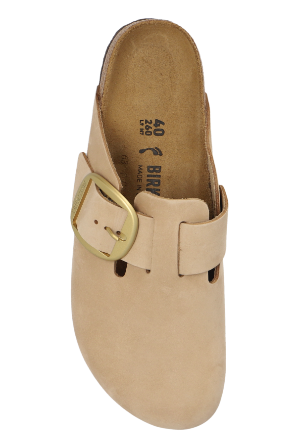 Beige Boston Big Buckle Slides Birkenstock - Vitkac GB