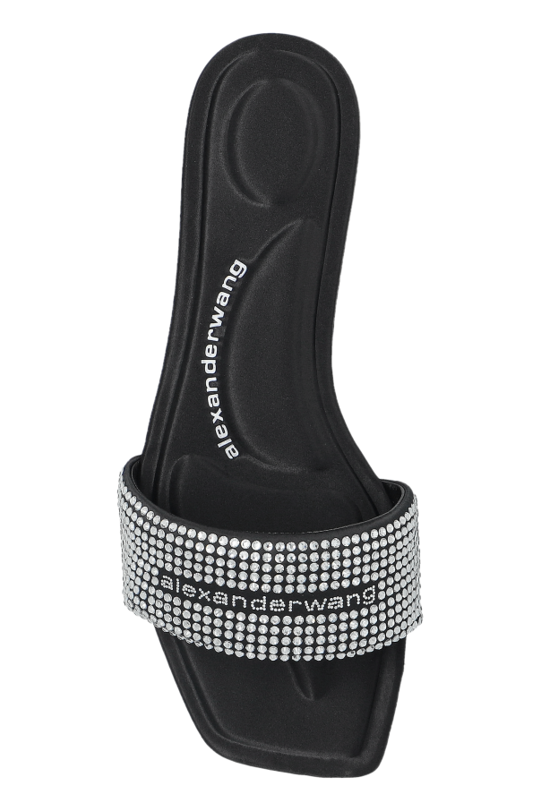 Alexander Wang Slides with shimmering crystals | Women's | Vitkac