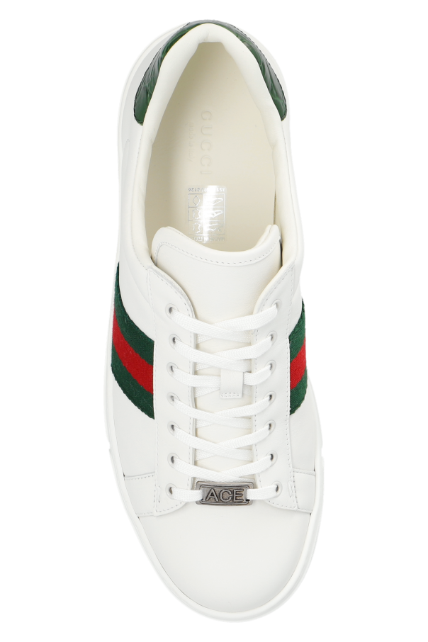 Biały Buty sportowe z pasem ‘Web’ Gucci - Vitkac Poland