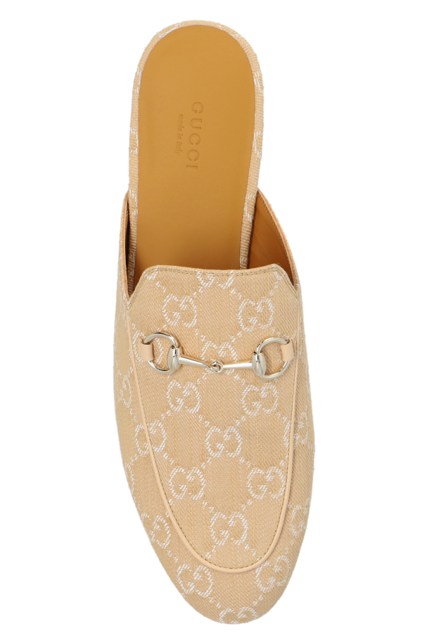 Beige Monogrammed slides Gucci - Vitkac GB