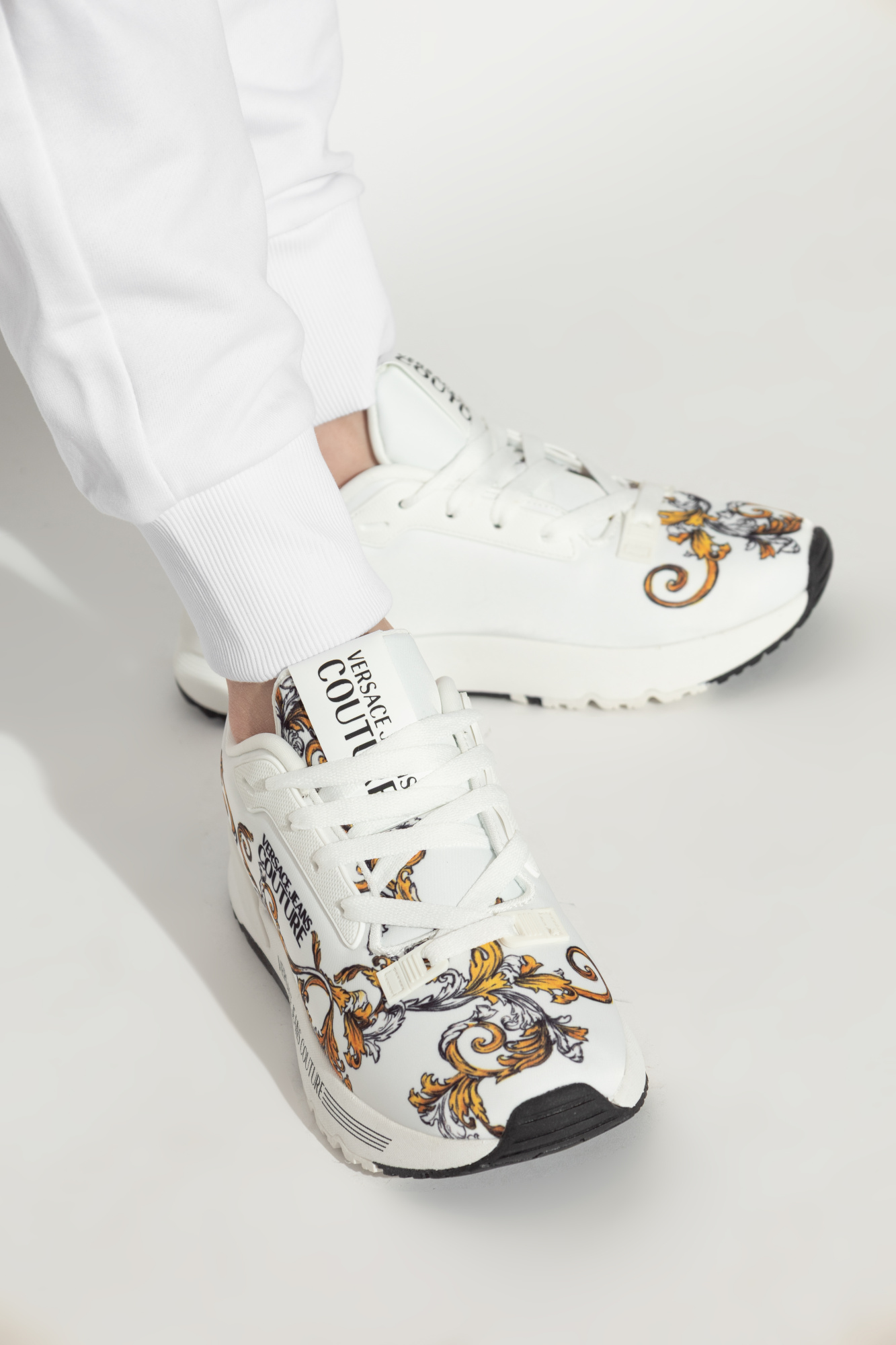 Versace Jeans Couture Sneakers with barocco pattern | Women's Shoes ...