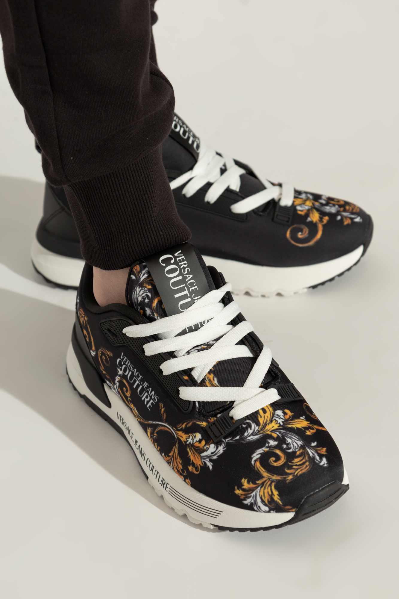 Versace Jeans Couture Sneakers with barocco pattern | Women's Shoes ...