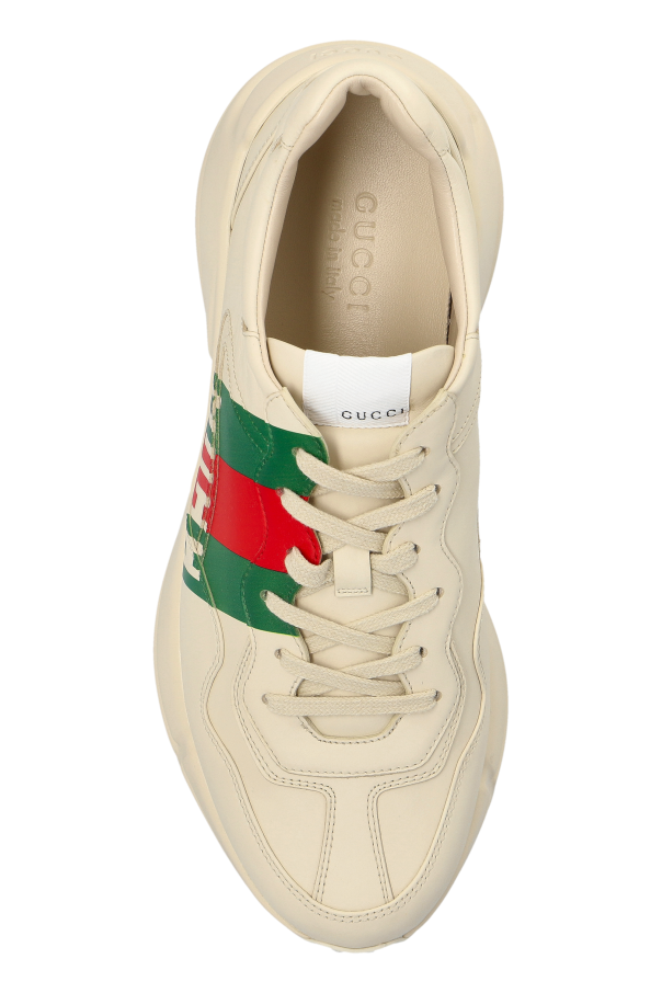 Kremowy Buty sportowe z logo Gucci - Vitkac Poland