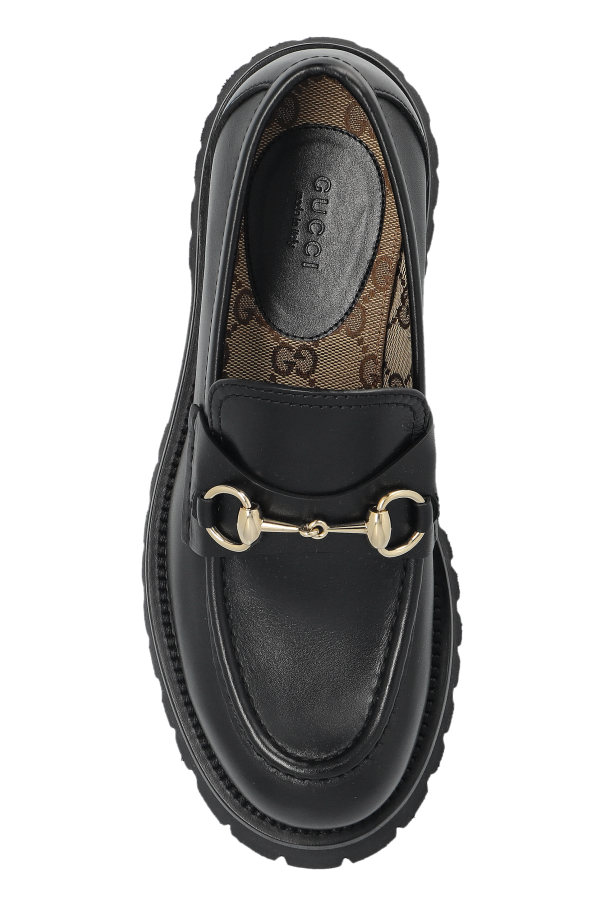 Czarny Buty typu `loafers` na platformie Gucci - Vitkac Poland