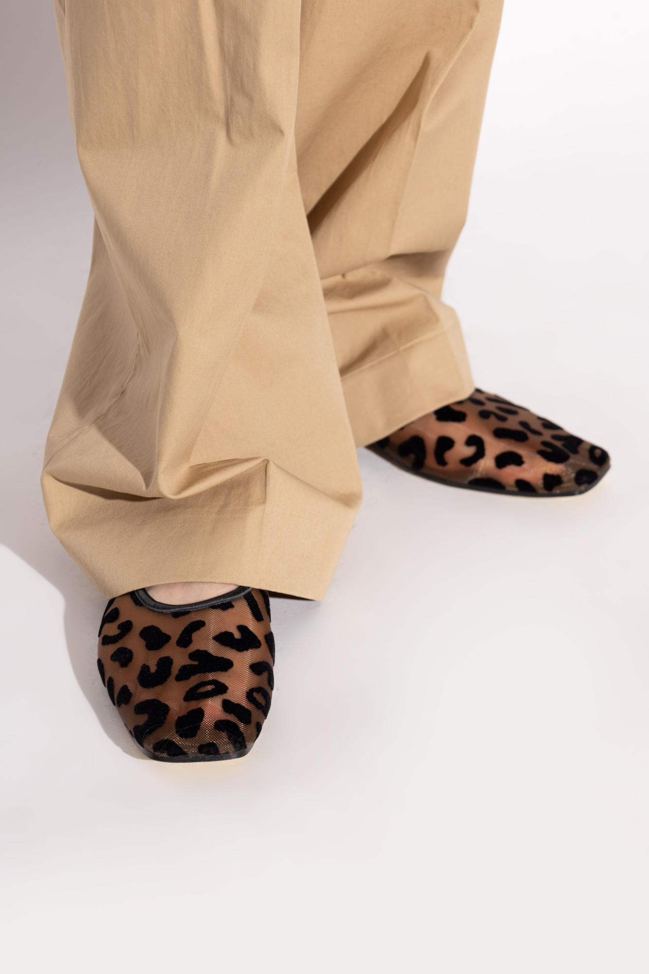 Maria Luca Ballet flats with animal print | Women's Shoes | Vitkac