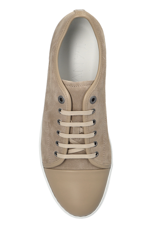 Beige Suede trainers Lanvin - Vitkac GB
