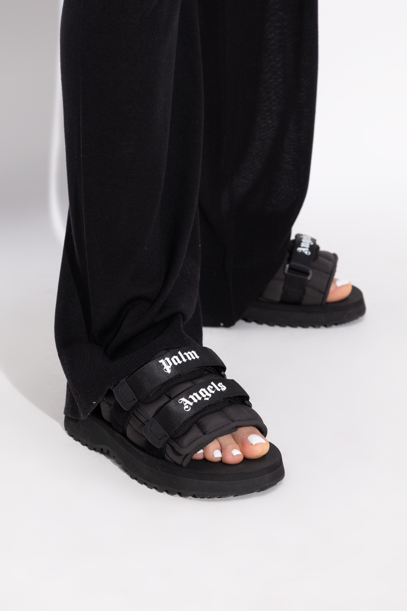 Palm Angels Slides with logo | Women's Shoes | Vitkac