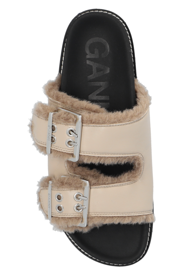 Beige Platform mules Ganni - Vitkac GB