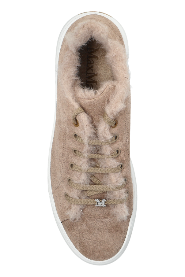 Beżowy Zamszowe buty sportowe `Tmaxi` Max Mara - Vitkac Poland