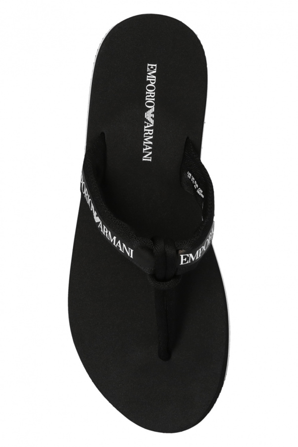 Emporio Armani Slides with logo | Men's Shoes | Vitkac