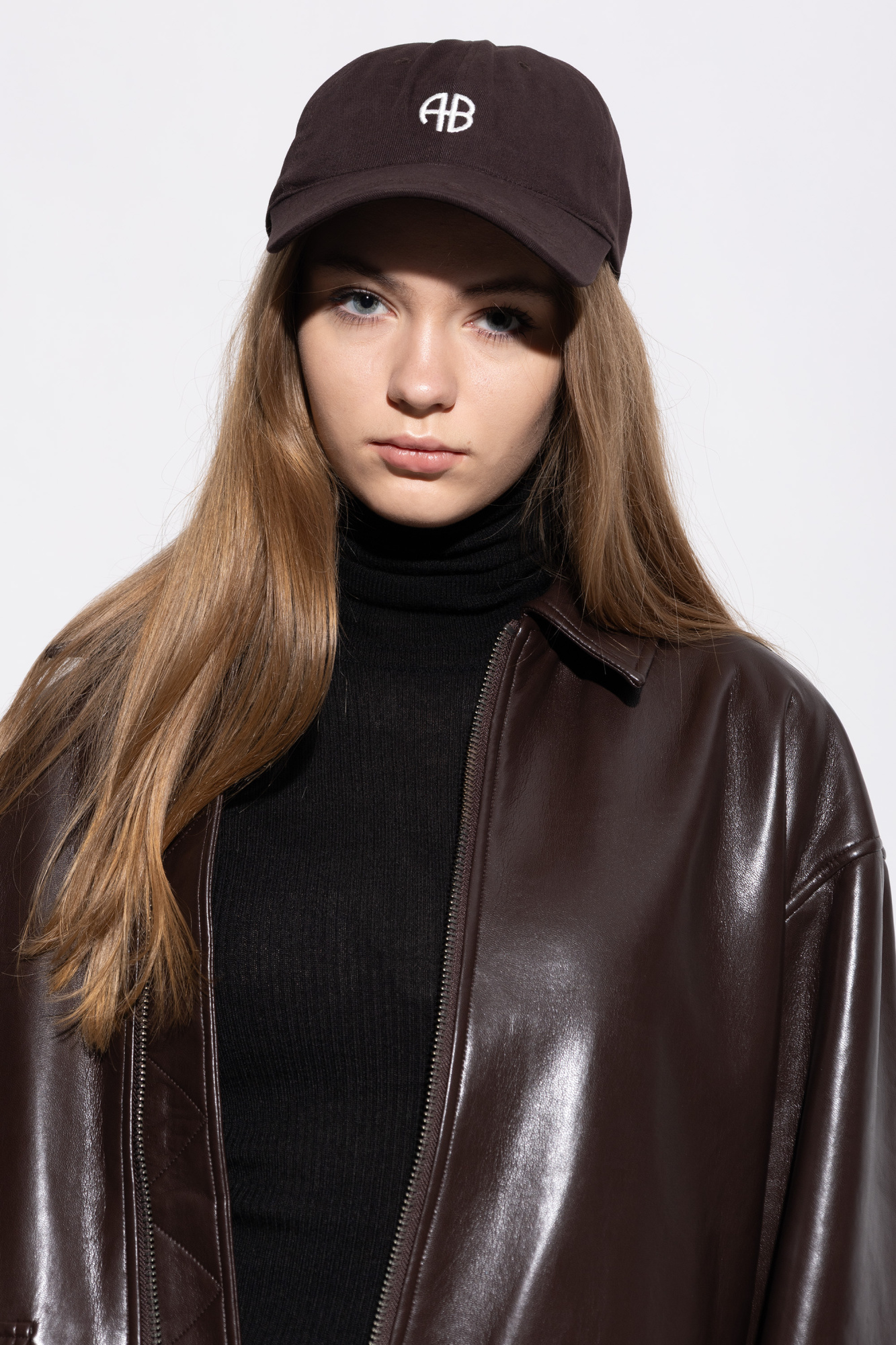 Brown 'Jeremy' baseball cap Anine Bing - Vitkac GB
