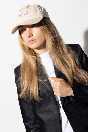 Marc Jacobs cream Baseball cap with logo - Styleswith