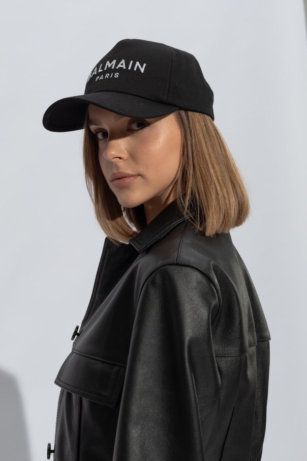Black Balmain Cap with Visor Balmain - Vitkac GB