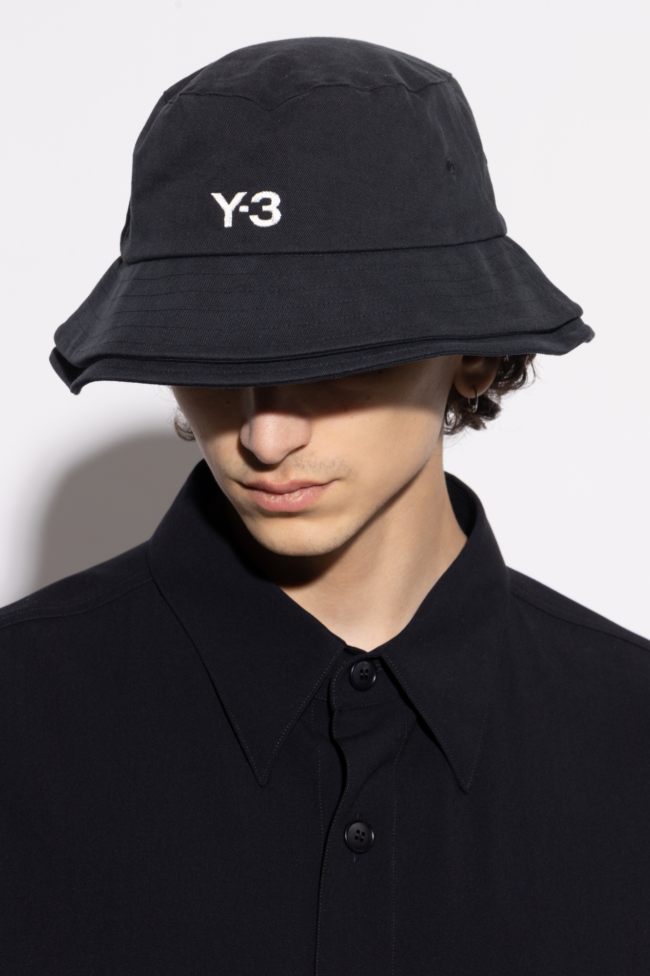 Black Hat with embroidered logo Y-3 - Vitkac GB