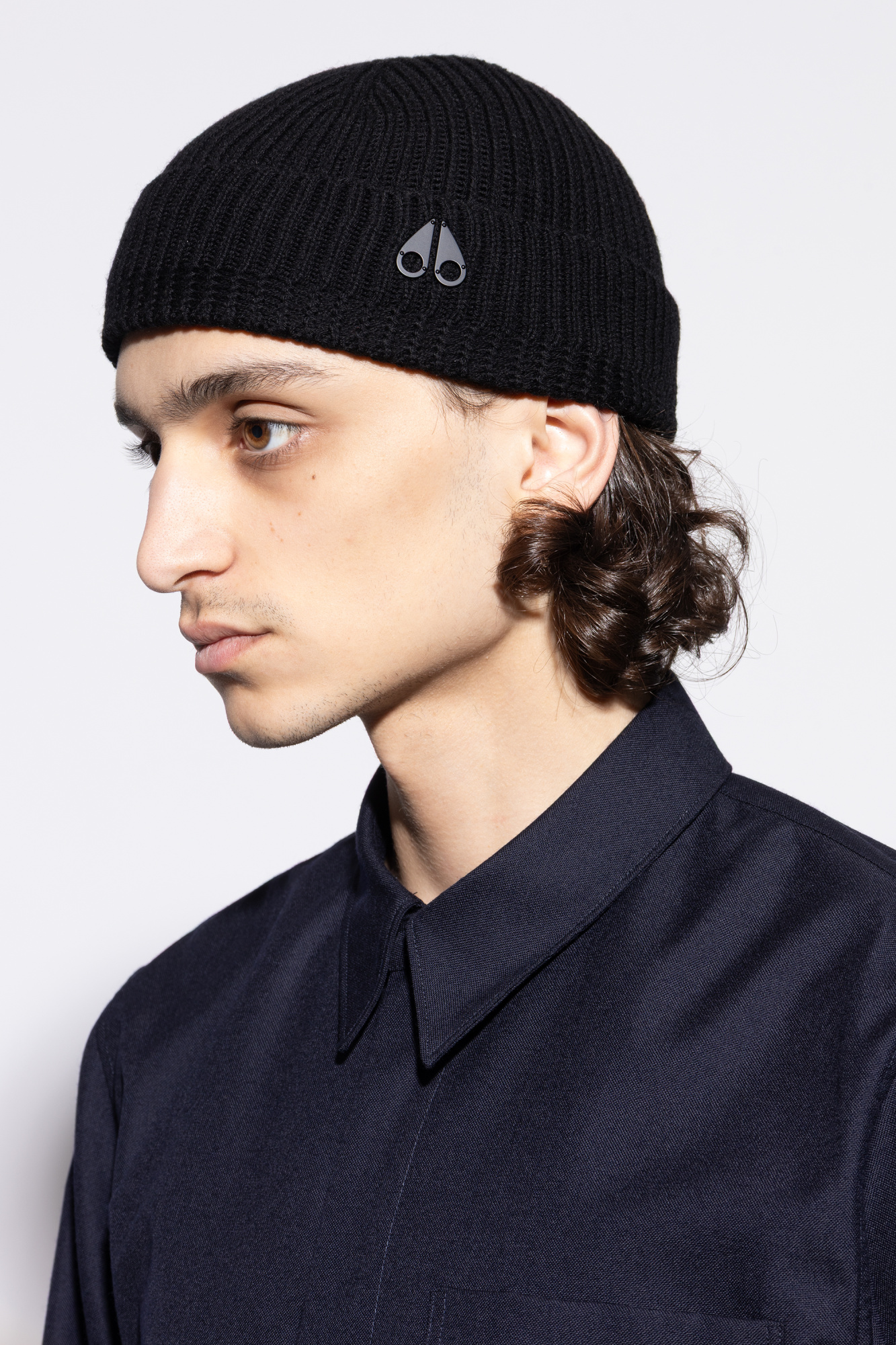 Black Woollen hat Moose Knuckles - Vitkac GB