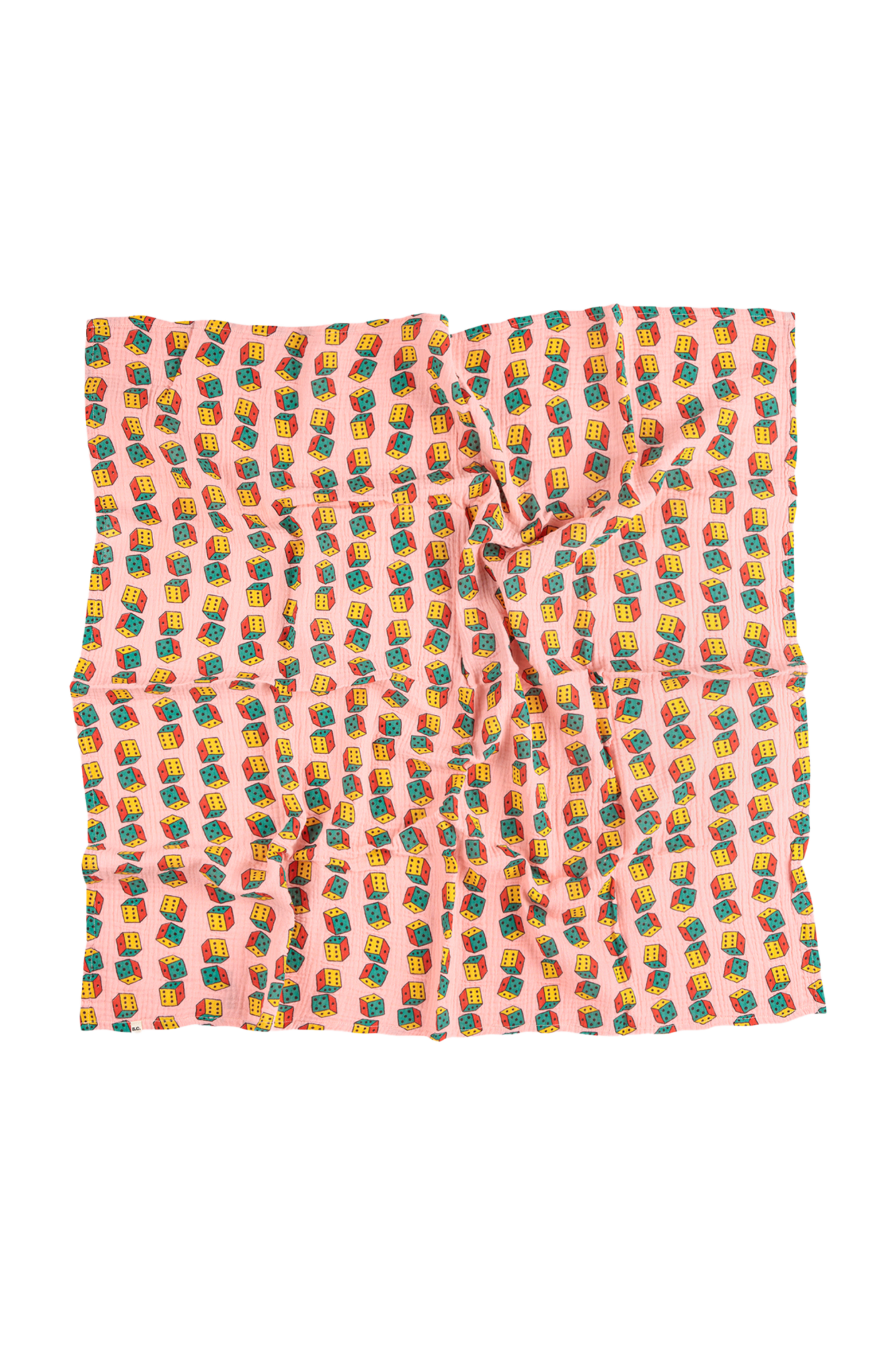 Pink Muslin blanket with print Bobo Choses - Vitkac GB