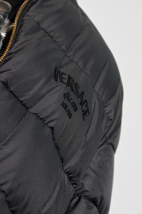 Versace Puffer jacket with stand-up collar | Men's Clothing | Vitkac