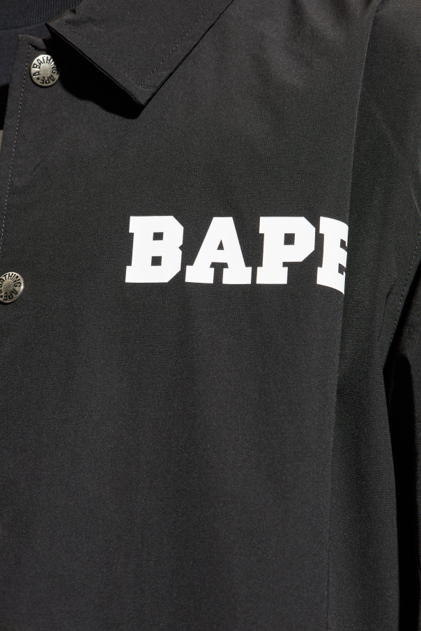 Czarny Lekka kurtka z logo A BATHING APE® - Vitkac Polska