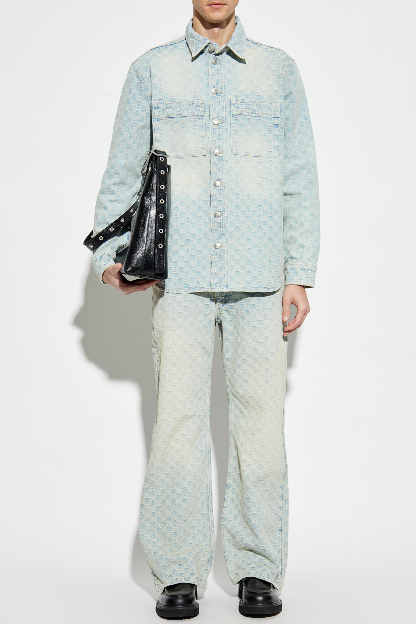 Light blue Denim shirt with monogram MISBHV - Vitkac GB