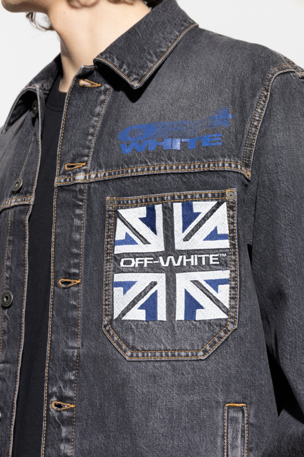 Off-White Denim jacket with logo | Men's | Vitkac
