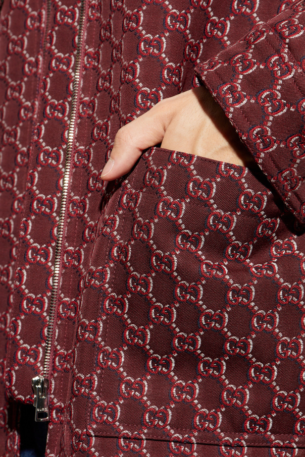 Bordo Wełniana kurtka Gucci - Vitkac Poland