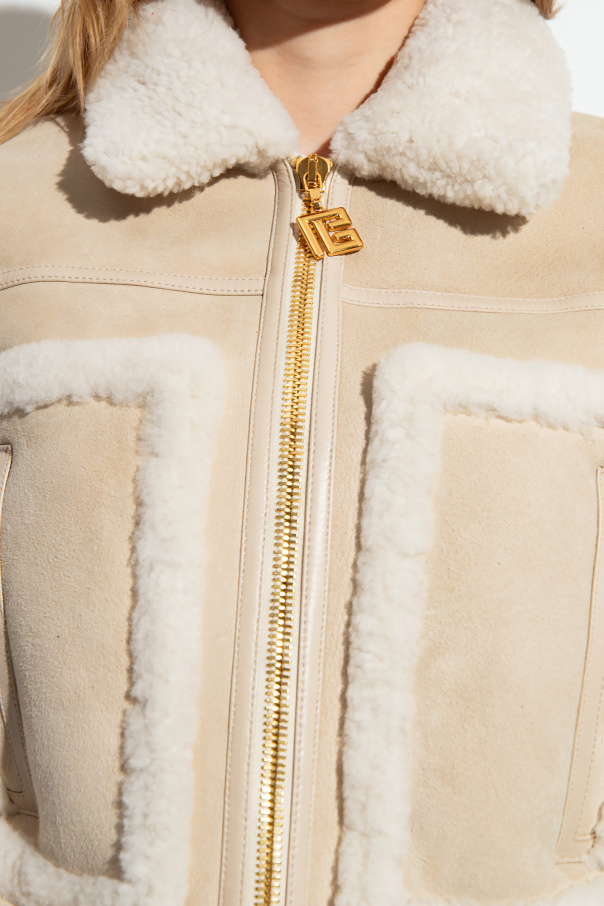Balmain Shearling jacket with pockets | Women's Clothing | Vitkac