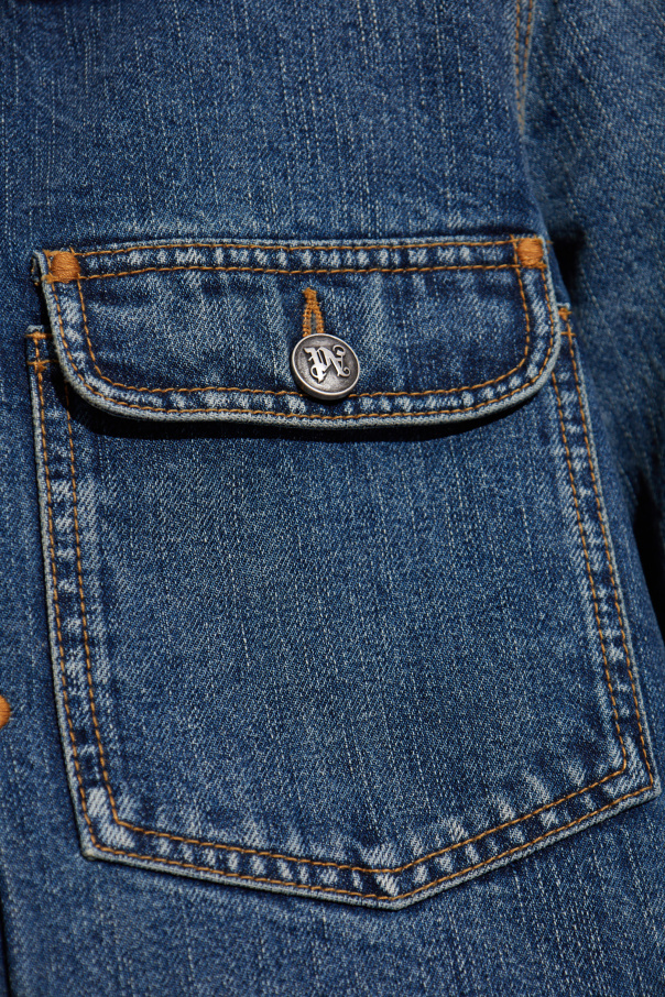 Palm Angels Denim jacket with vintage effect | Men's | Vitkac