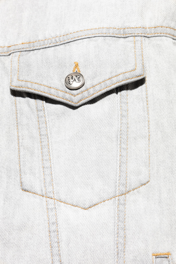 Palm Angels Denim jacket with hood | Men's | Vitkac