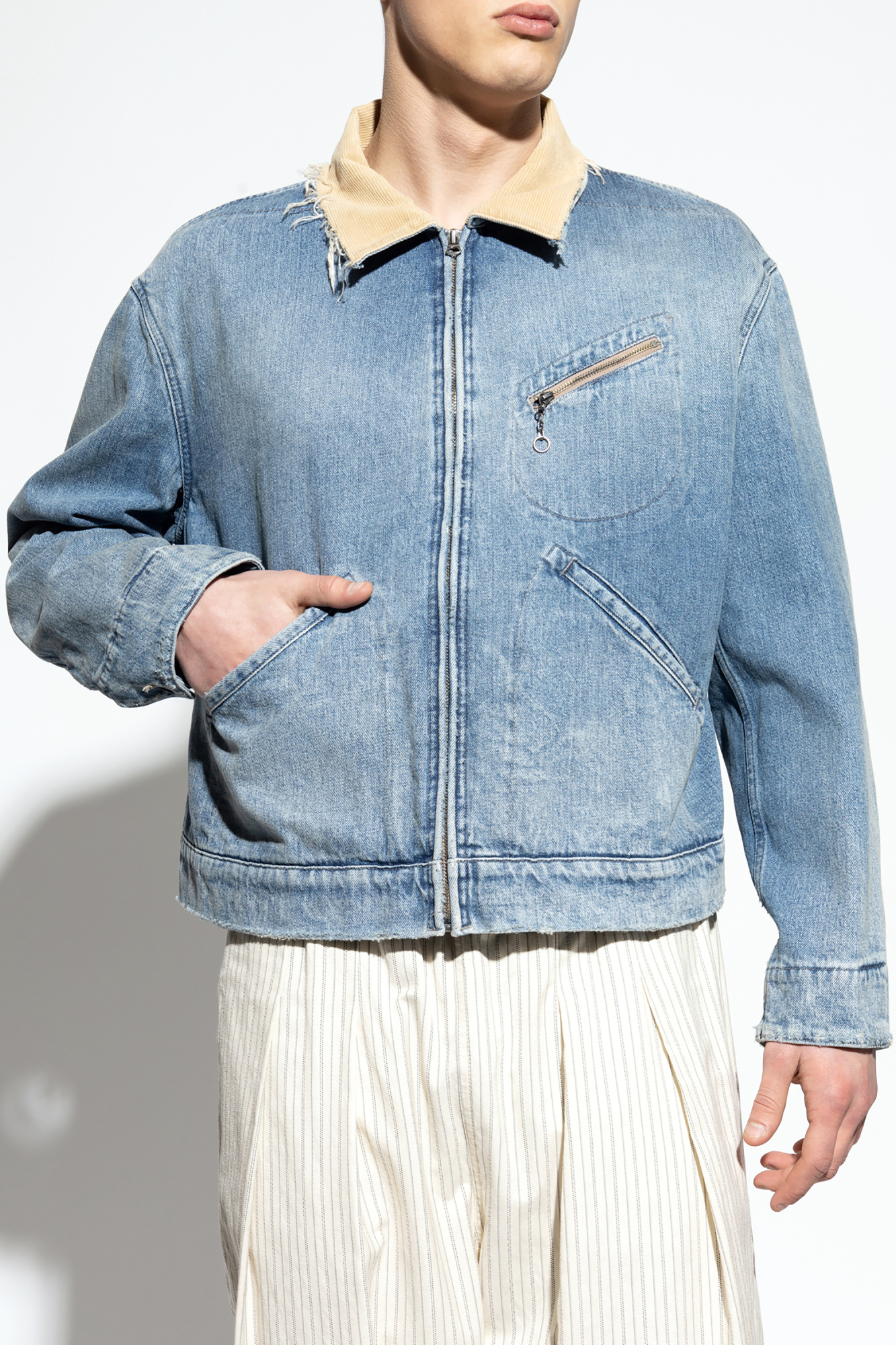 Maison Margiela Denim jacket with vintage effect | Men's Clothing | Vitkac