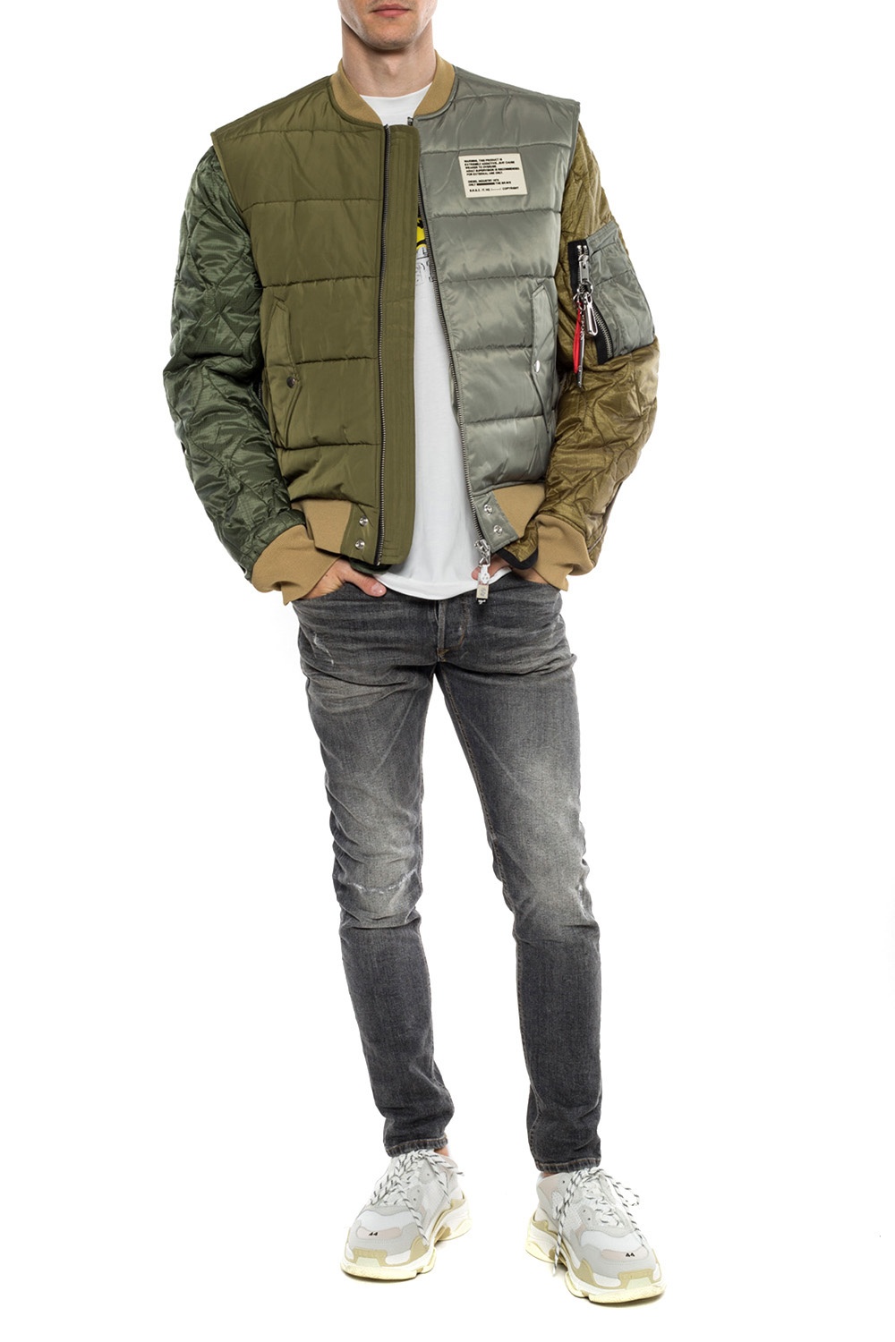 Quilted jacket with logo Diesel - Vitkac France