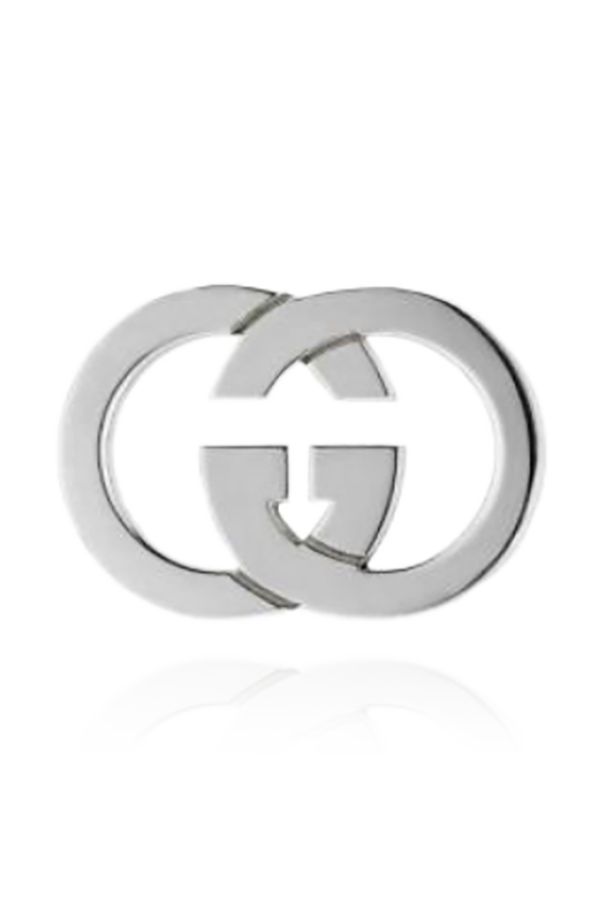 Srebrny Srebrne kolczyki w kształcie logo Gucci - Vitkac Poland