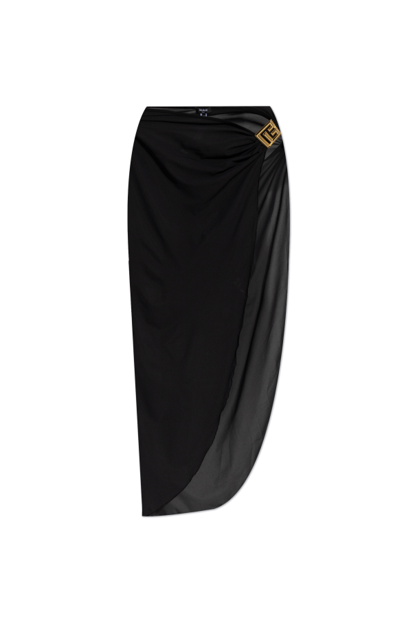 Czarny Pareo z logo Balmain - Vitkac Polska