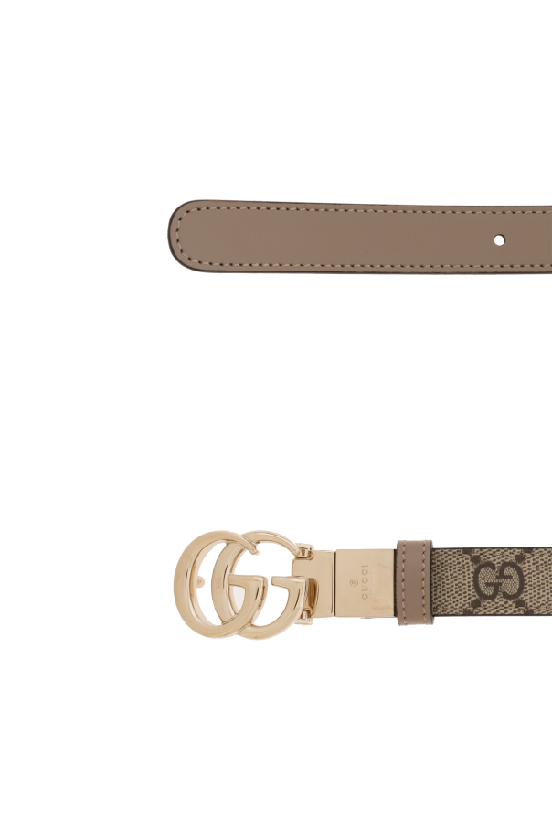 Beżowy Dwustronny pasek Gucci - Vitkac Poland