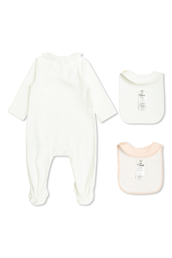 Chloé Kids Baby set: romper and bibs | Kids's | Vitkac
