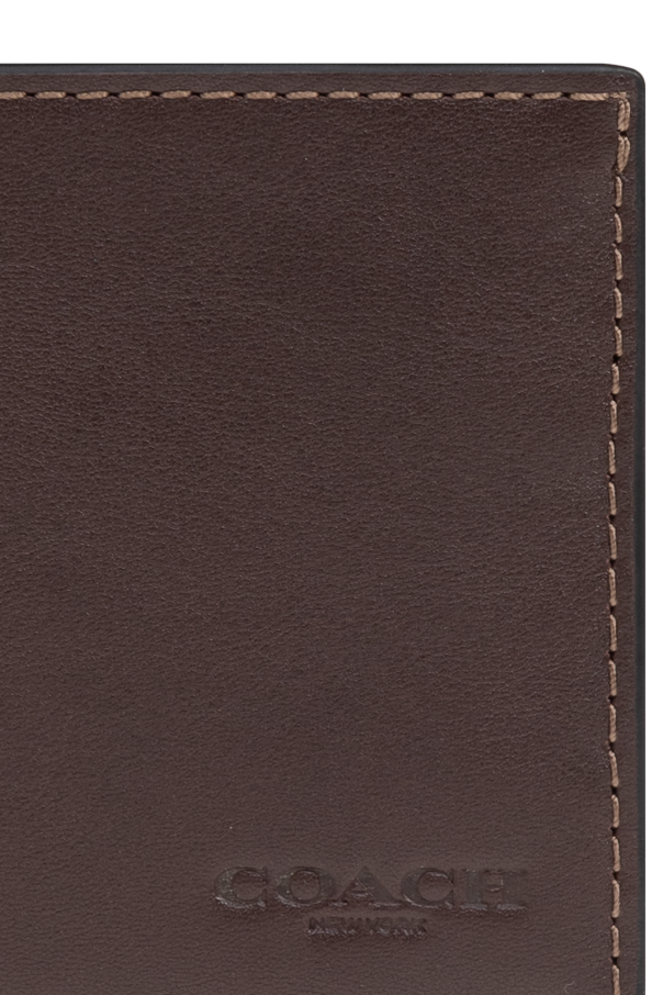 Brown Leather wallet Coach - Vitkac GB