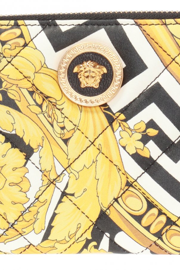 Quilted wallet with baroque pattern Versace - Vitkac Italy