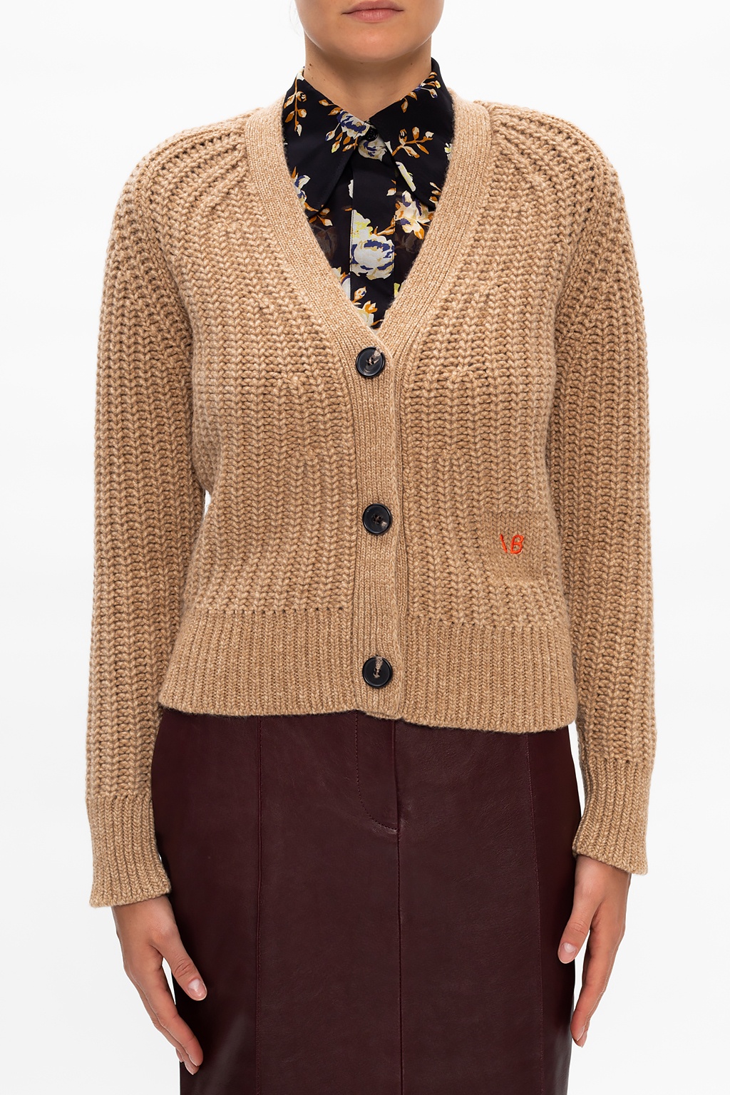 Knitted cardigan with logo Victoria Beckham - Vitkac Japan