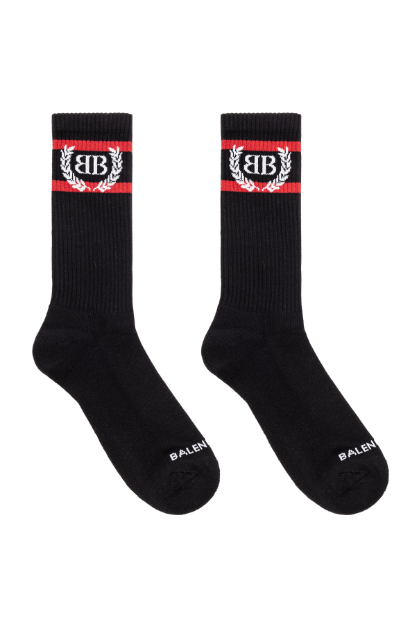 Black Socks with logo Balenciaga - Vitkac GB