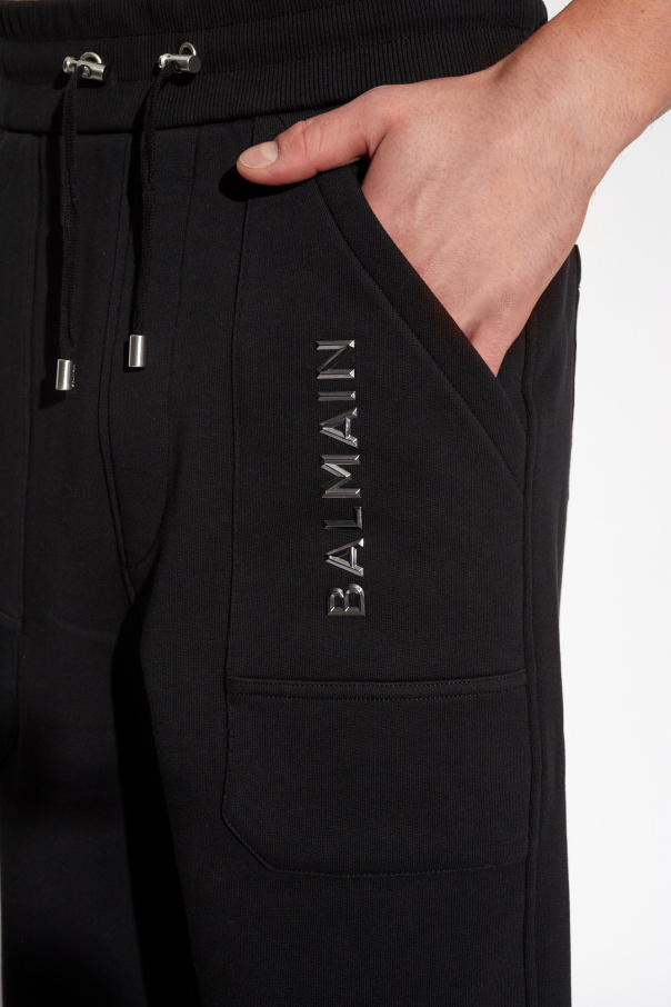 Black Sweatpants with logo Balmain - Vitkac GB