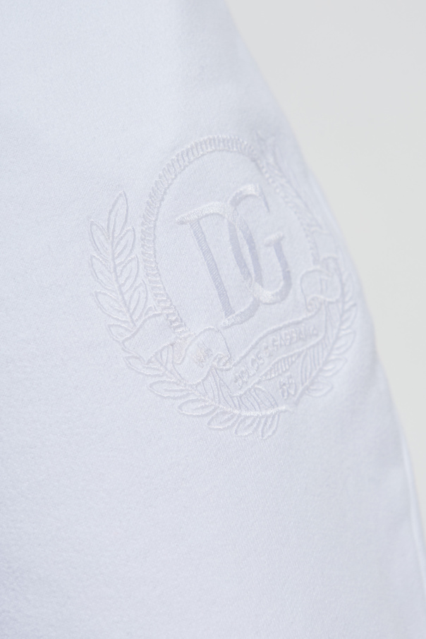 Biały Spodnie dresowe z logo Dolce & Gabbana - Vitkac Poland