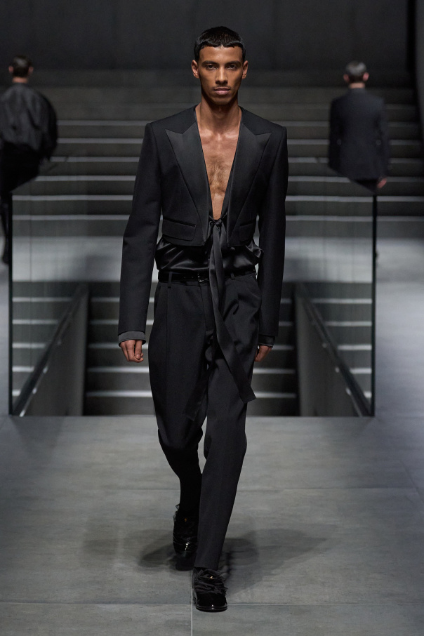 Dolce & Gabbana Wool tuxedo pants | Men's | Vitkac