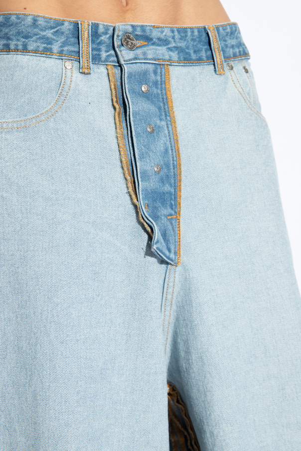 Light blue Jeans with inside-out effect VETEMENTS - Vitkac GB