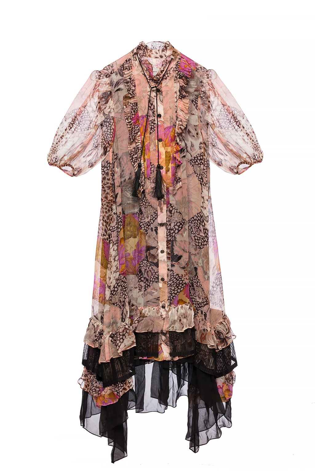Patterned dress with short sleeves Coach - Vitkac Spain