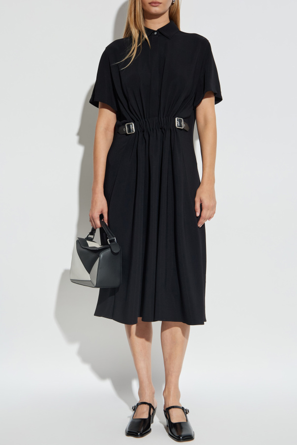 Loewe Dress with belt and draping at the waist | Women's Clothing | Vitkac