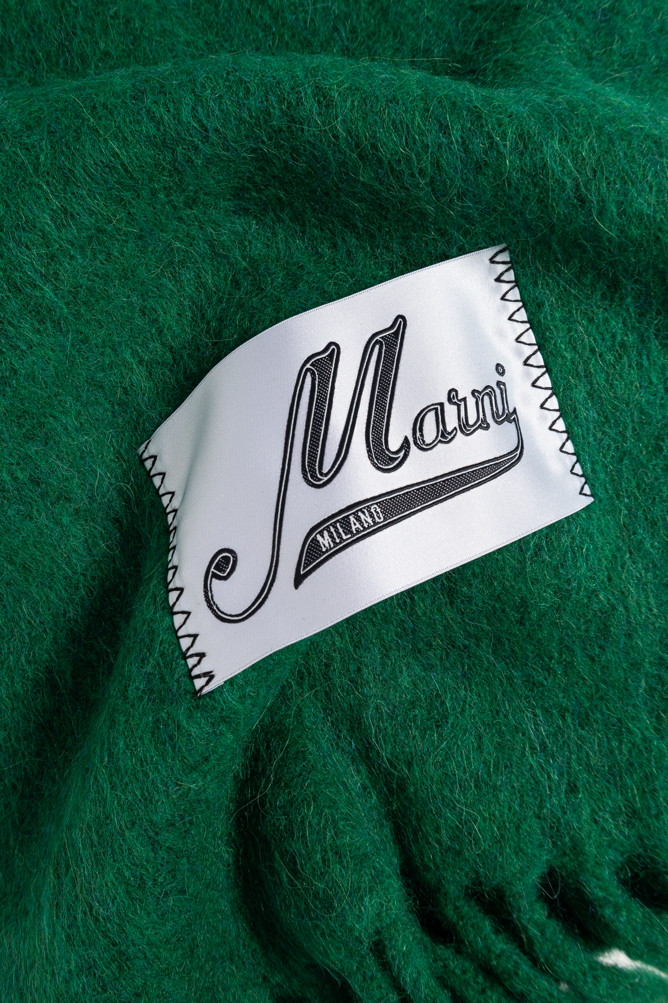 Marni Wool scarf with fringes | Men's Accessories | Vitkac